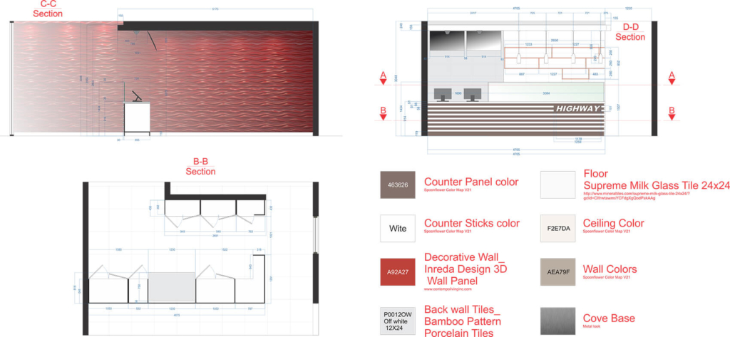 2d Plan and elevation illustration - Visual 3 Dwell